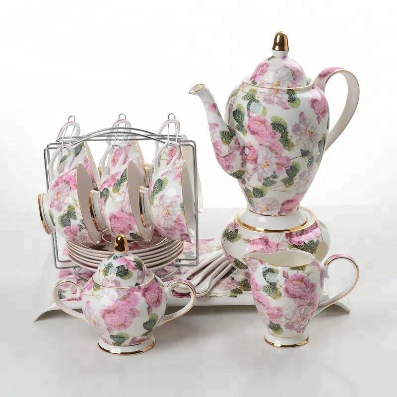 Luxury European Style English Fine Royal Ceramic Porcelain Tea Set ...