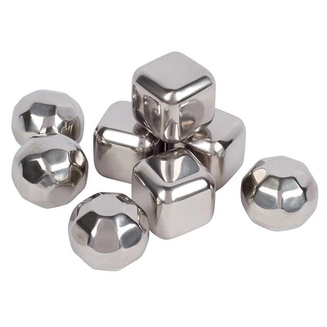 8 Pieces Diamond Stones Ice Cube Set with Clamp - Eco-friendly