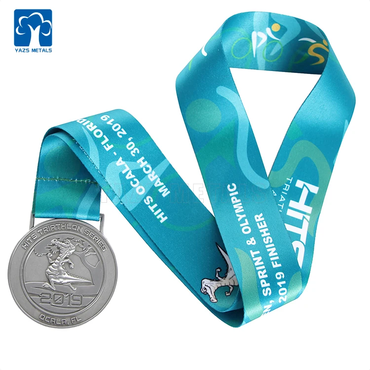 3d Antique Silver Dragon Medal With Neckband - Buy Neckband Medal ...