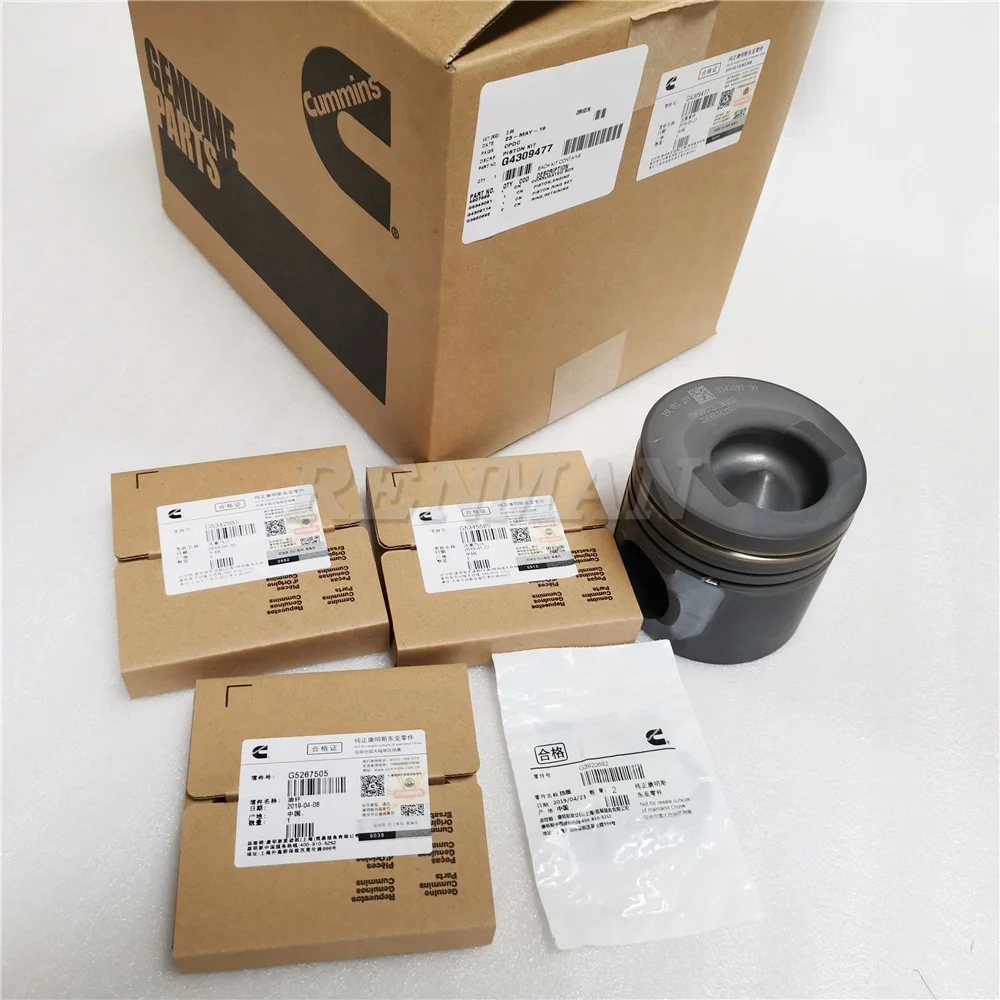 Kit de pistón de motor diésel, pieza de motor Cummins L9.3, 4309477 ...