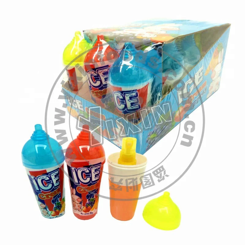 New Ice Cream Bottle Fruit Candy With Spray - Buy Fruit Candy With ...