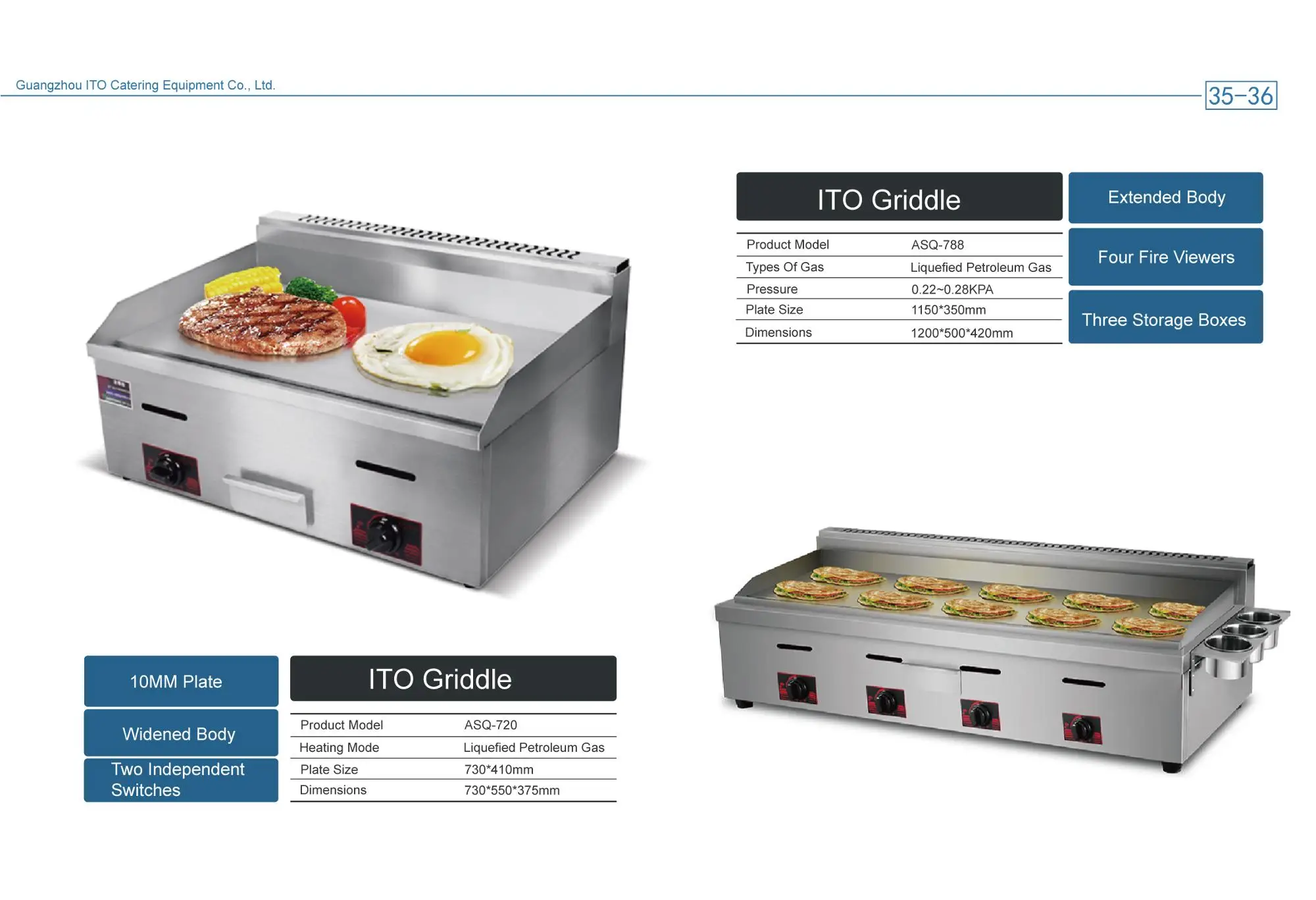 Hotel Restaurant Kitchen Equipment - Stainless Steel Griddle