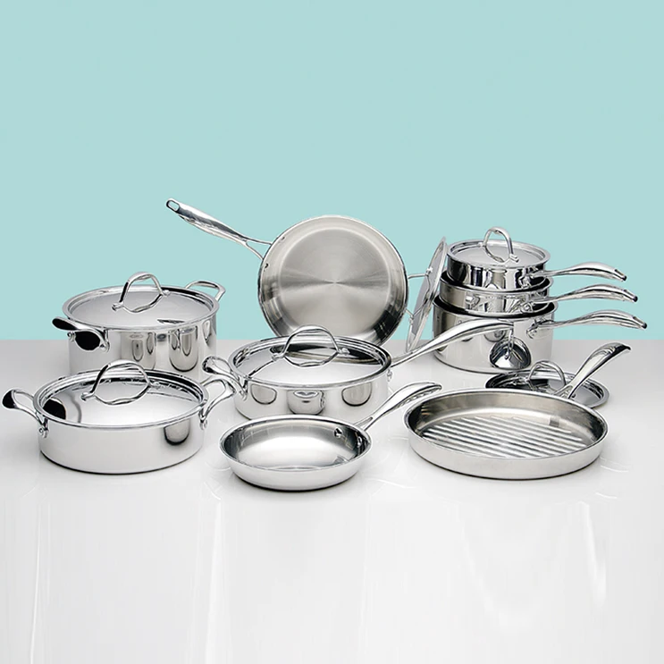 15 Piece Nonstick Stainless Steel Cookware Set by BODEUX/POTOBELO