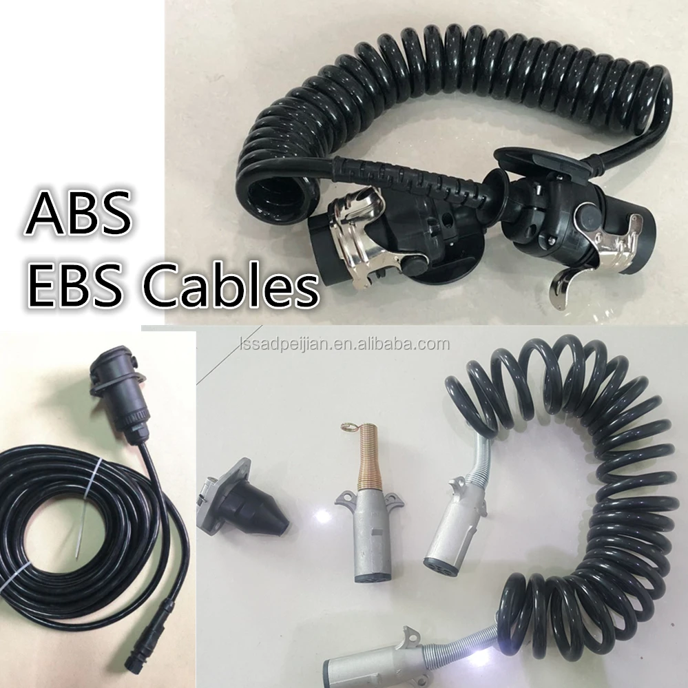 ABS EBD EBS Coiled Spiral Power Cables for Volvo Trucks