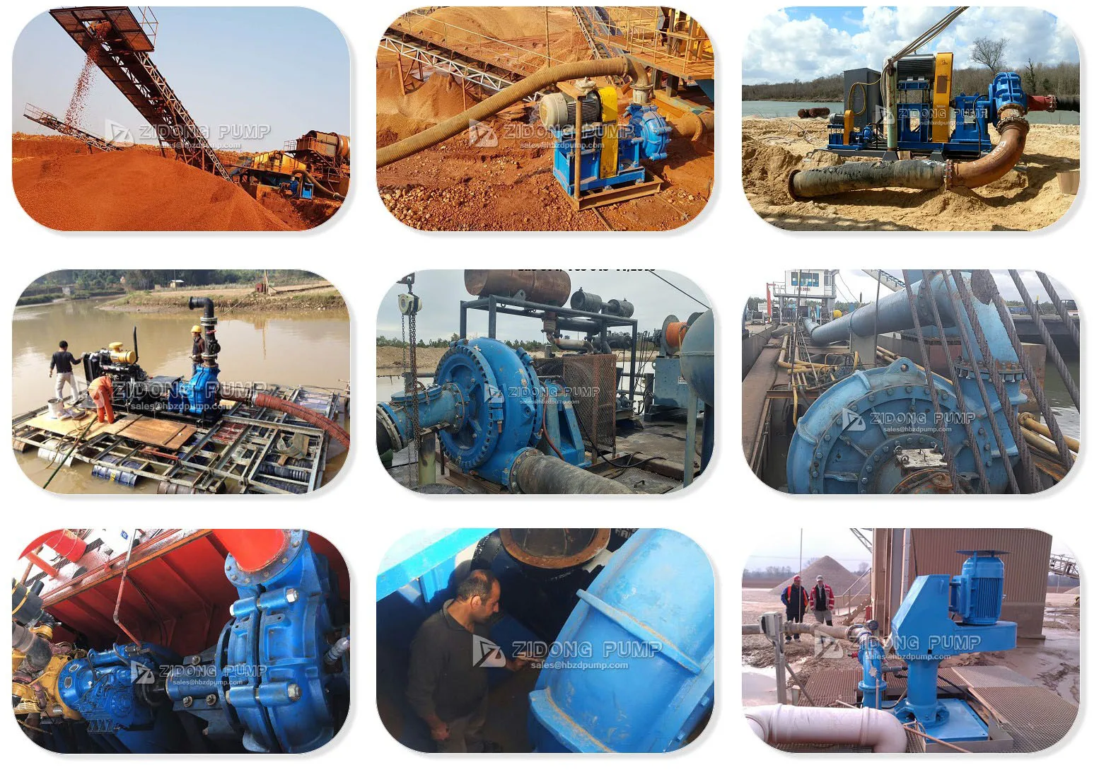 Diesel Engine Driven Horizontal Sand Gravel Pump for Tunnel Mining ...