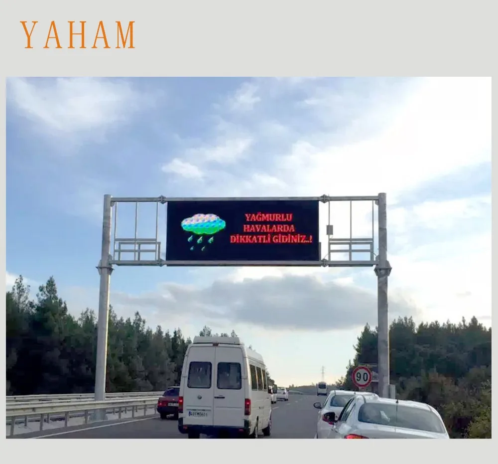 P20mm VMS Traffic Sign EN12966 NTCIP Traffic LED Display