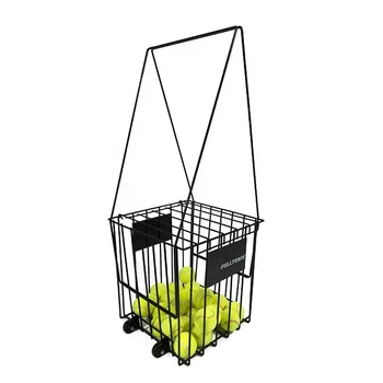 Display For Tennis Ball Trolley Foldable Metal Wire Basket Display Rack ...
