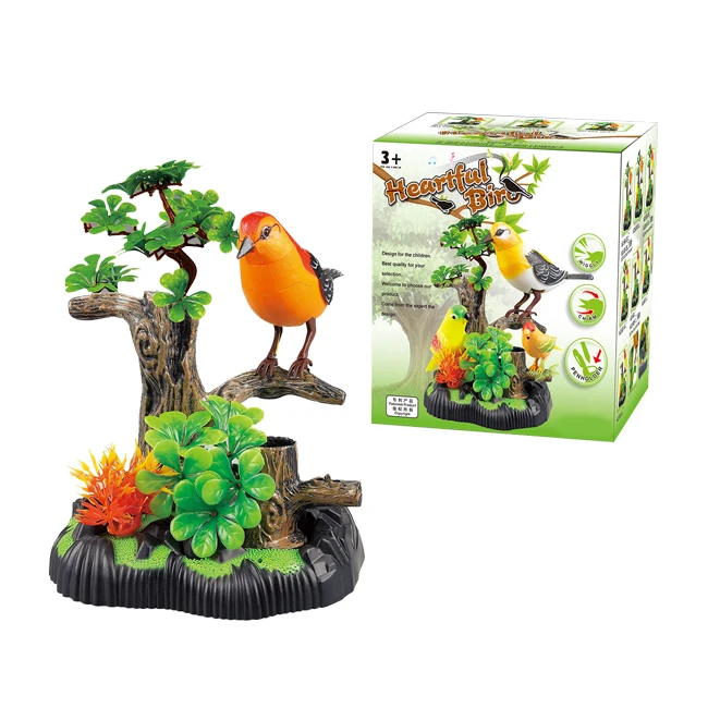 Beautiful electric toy sound control singing bird toy for wholesale ...