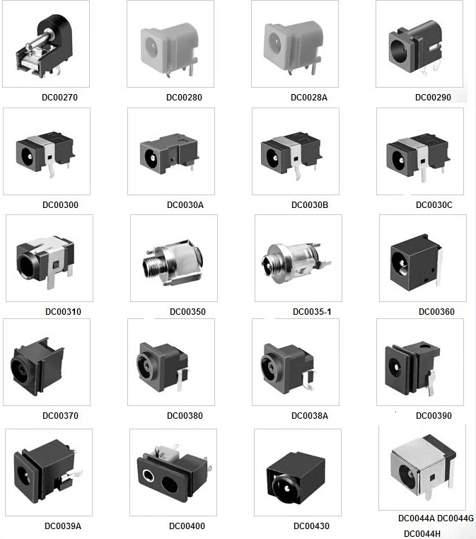 2.1 X 5.5mm PCB Panel Chassis Mount DC Power Jack Female Socket