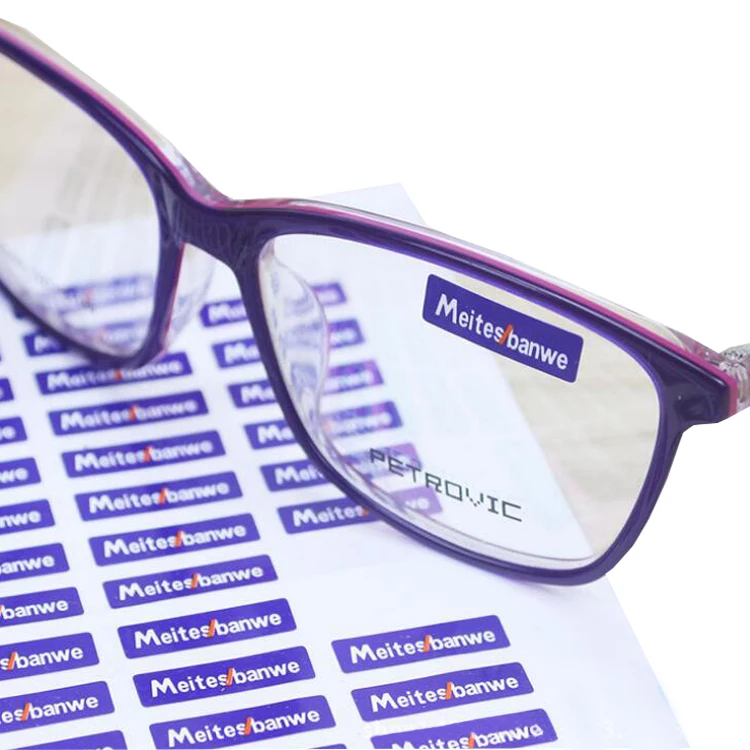 Manufacture PVC Waterproof Label For Glasses Custom Logo Sticker For ...