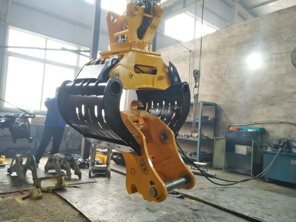 Excavator Demolition Hydraulic Rotating Grapple Scrap Metal Grab For ...