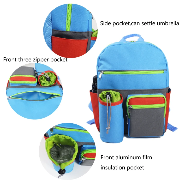 Custom Colorful Children's Book Backpack for Kindergarten