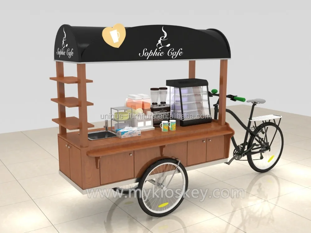 Wooden Food Cart Design