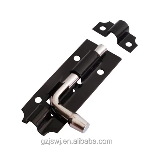 Black Door Latch Slide Bolt Door Foot Bolt Vertocal Door Bolt - Buy ...