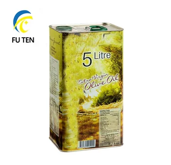 5liter Square Empty Edible Cooking Oil Metal Pail Packaging Tin Can ...