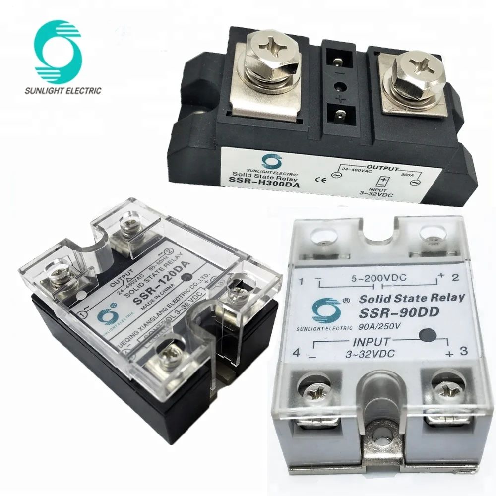 Ssr Da 60a 80a 100a 120a 150a 200a 250a 300a 350a 400a 3-32vdc Input 24 ...