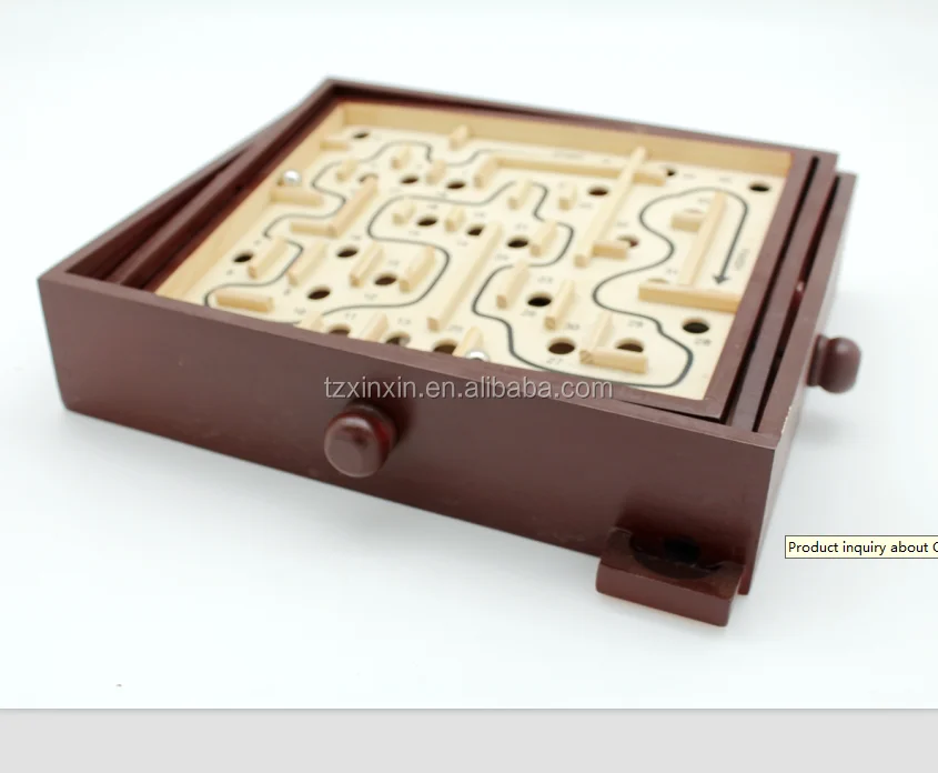Wooden Labyrinth Kids Children Traditional Labyrinth Toy Maze Board ...