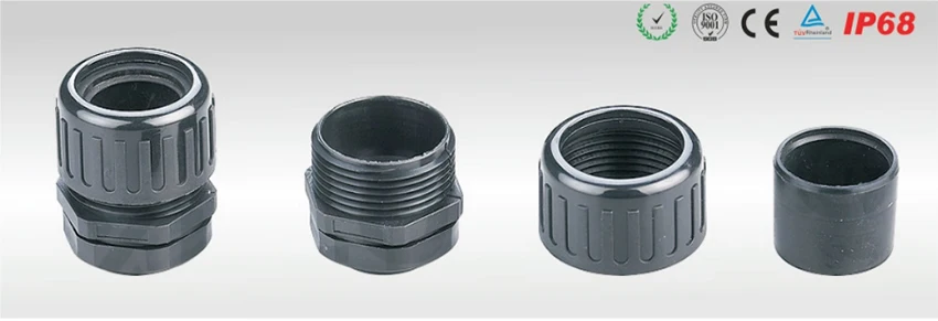 Insulating Corrugated Flexible Gland Fittings Waterproof PA Nylon ...