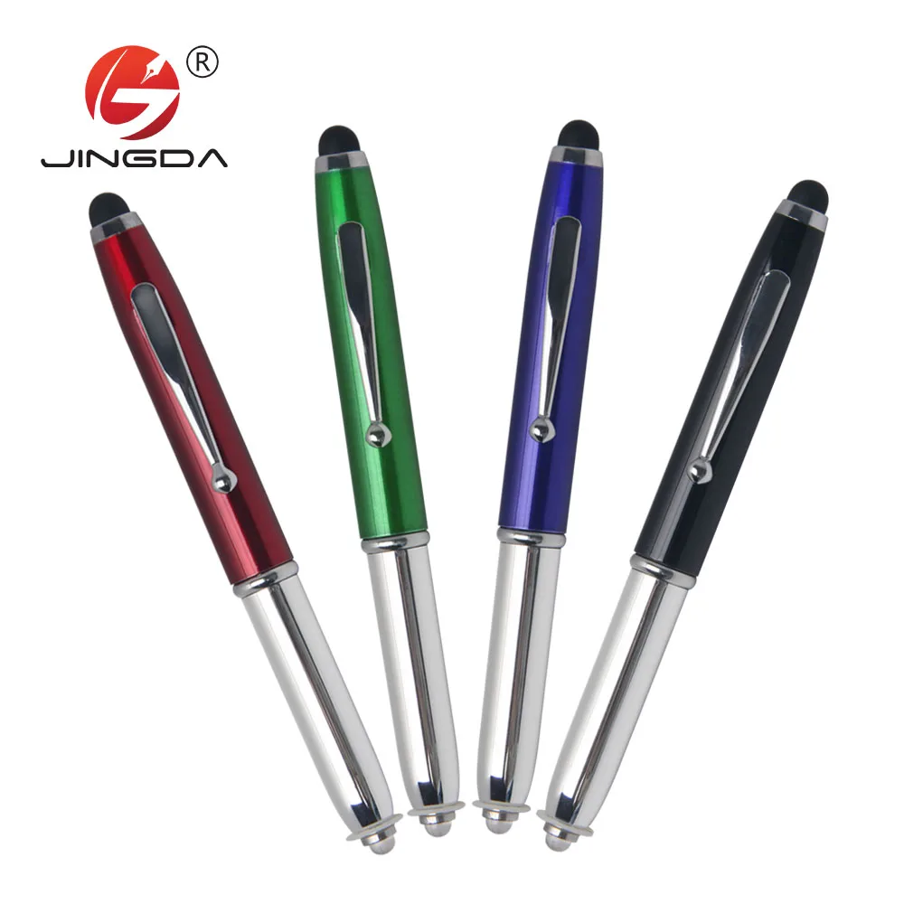 Glitter Logo Tip Mini Laser Luminous Inspection Torch Flash Up Pen With ...