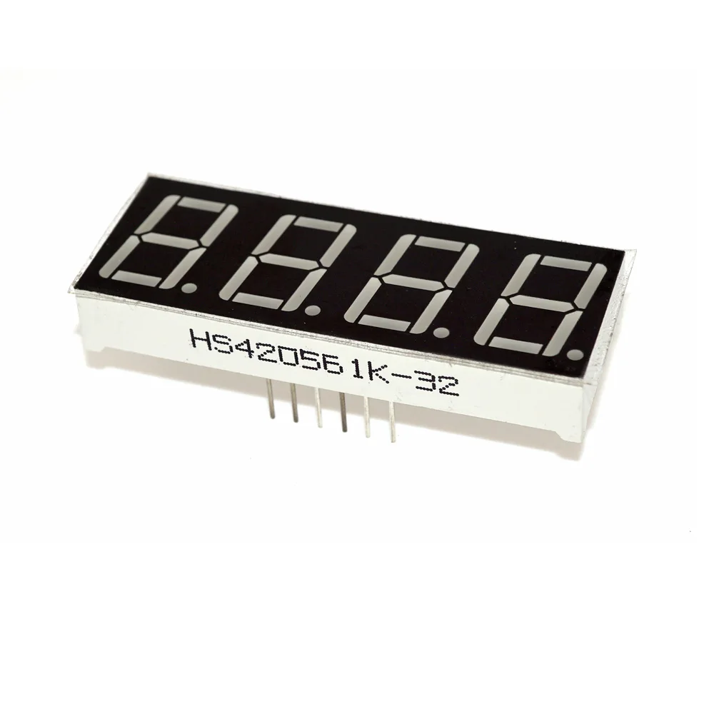 4 Digit 7 Segment Display - 2 Inch Common Anode/cathode