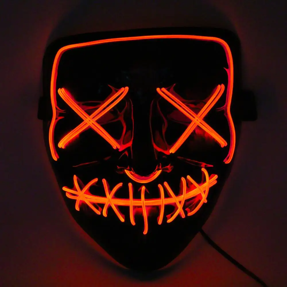 2019 Hot Sale Neon Mask El Mask For Halloween Party Ck-elm-2-x 2 Color ...