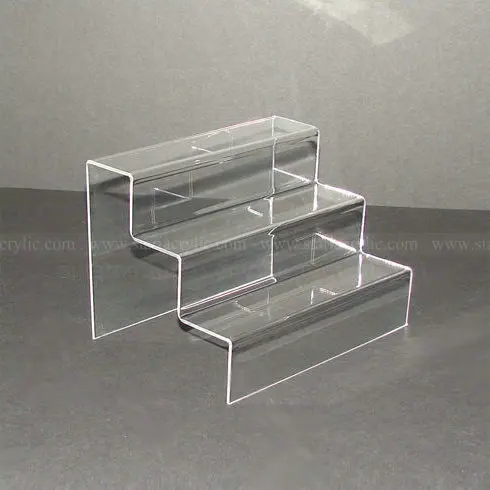 3 Steps Acrylic Counter Display Stand,Perspex Stand Countertop Display ...