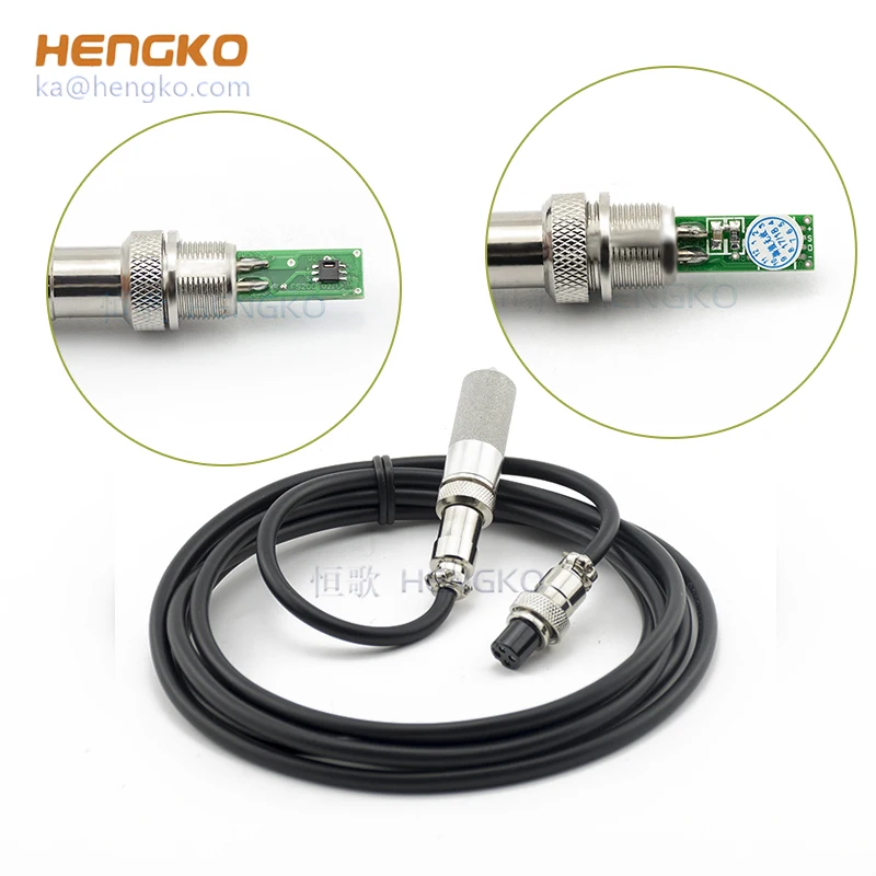 Hengko Htp101 I2c Custom Waterproof Temperature And Humidity Ss Probe Sensors For Warehouse ...