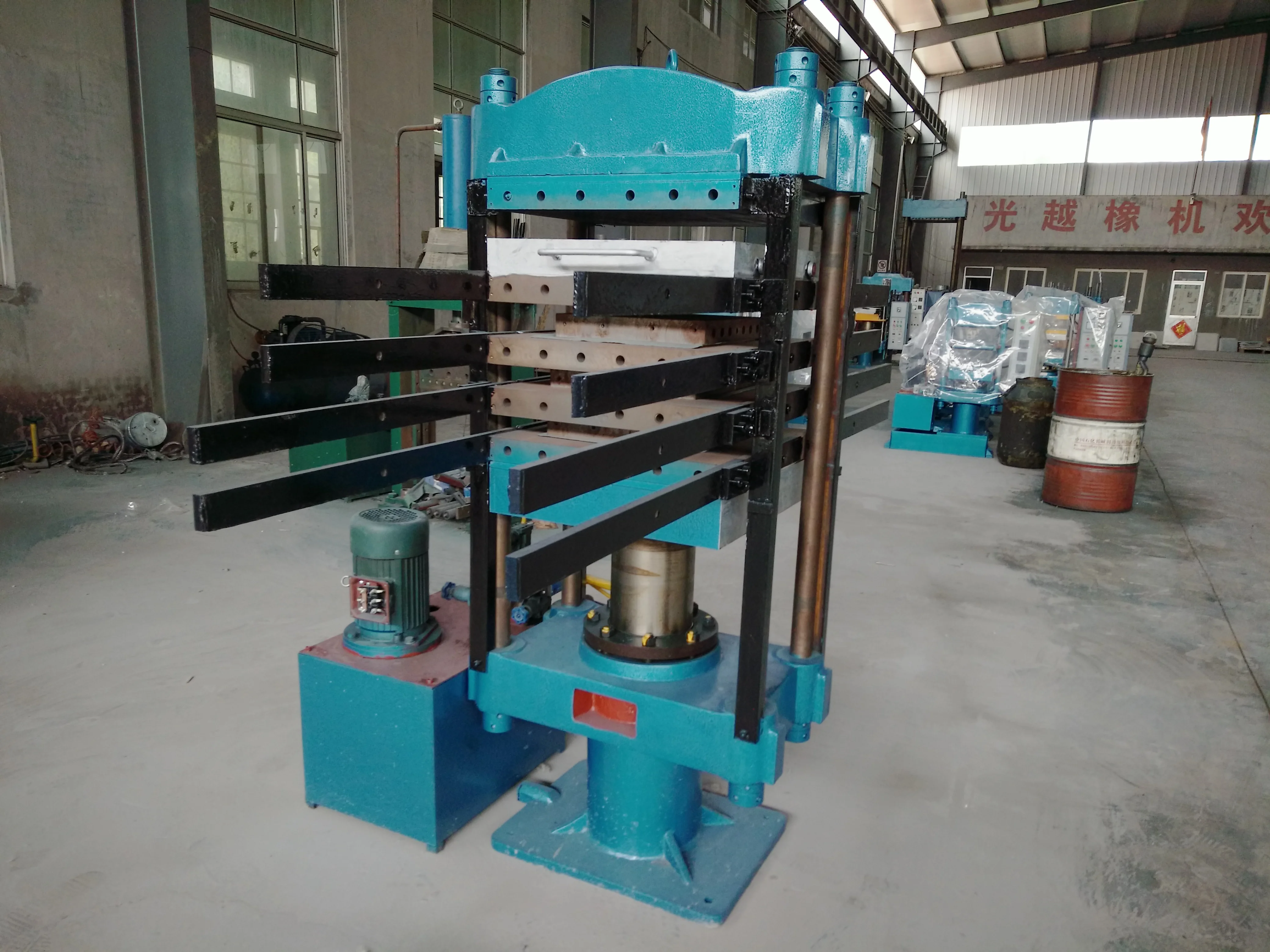 Waste Tire Rubber Floor Tile Production Line/Rubber Tiles Making ...