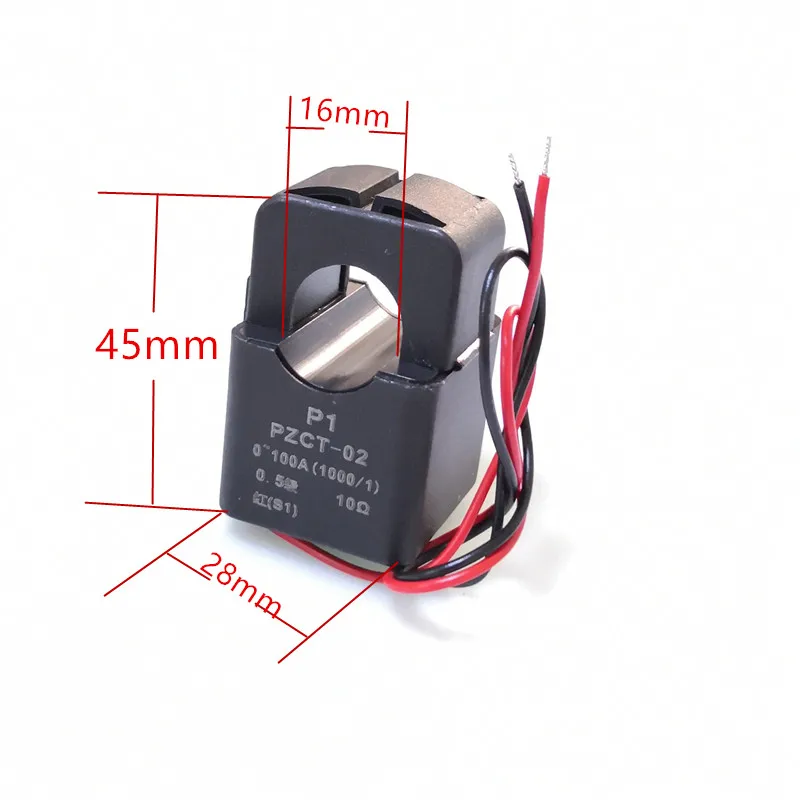 Factory 100a/100ma For Electricity Meters Coil Ct Open Ct Ac Pzct-02 ...