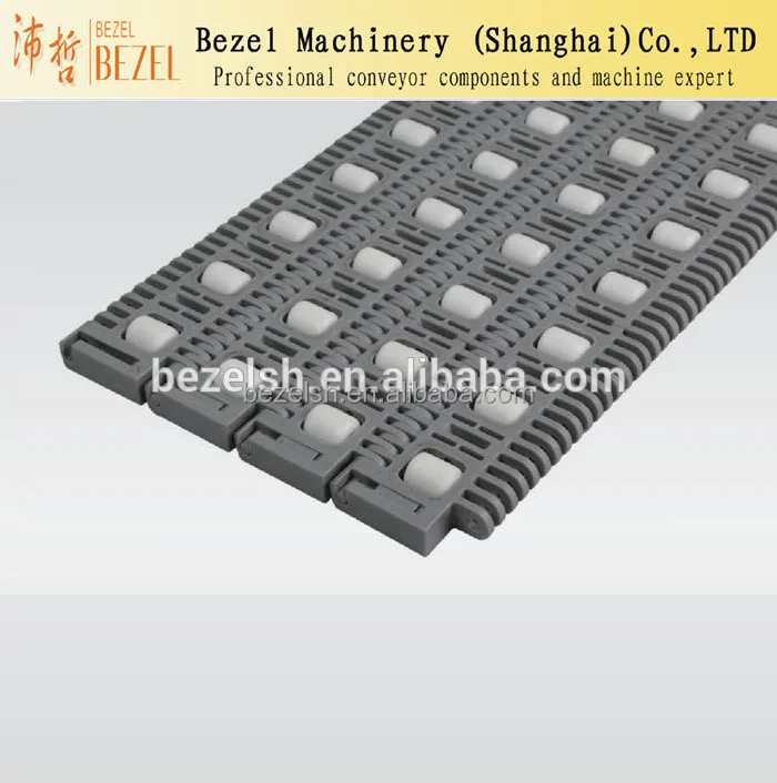 400 Type 50.8mm Pitch Modular Belt With Ball Bearing Roller Used In ...