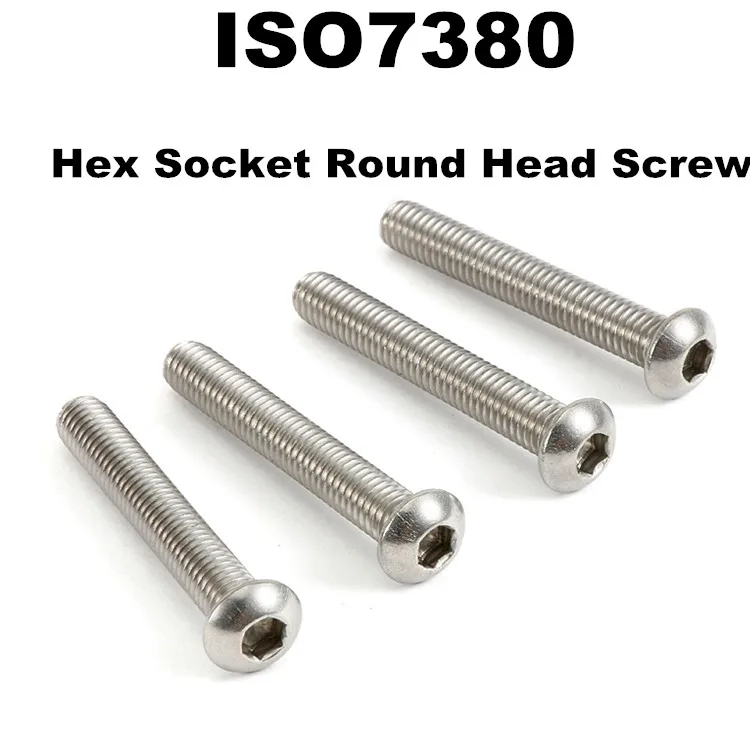 ISO7380 Hex Socket Round Head Screw Bolts Pan Head Loose Set Screws ...