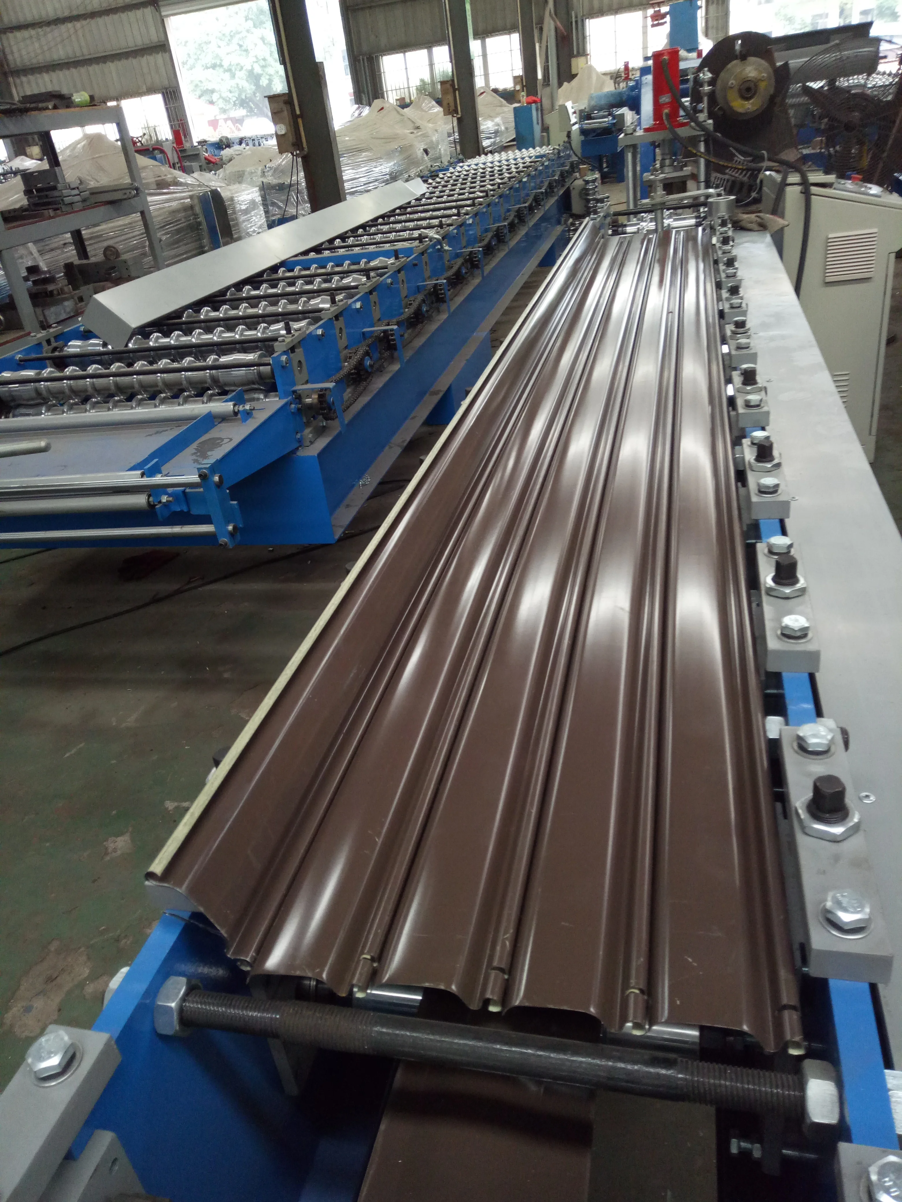 Slat Roller Shutter Making Machine Galvanized Cold Steel Shop Slat Roller Shutter Door Making ...