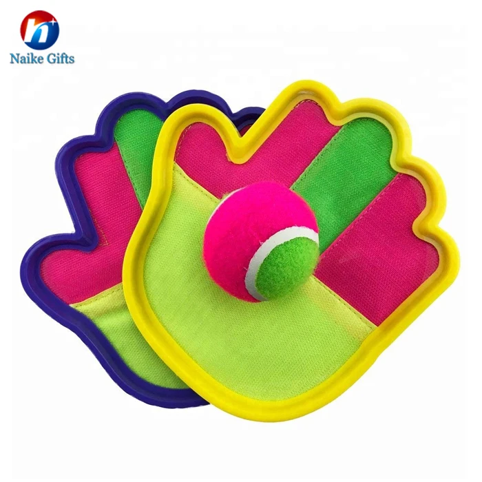 Self Stick Hand Shape Ball Sucker Toss And Catch Ball Game Set - Buy ...