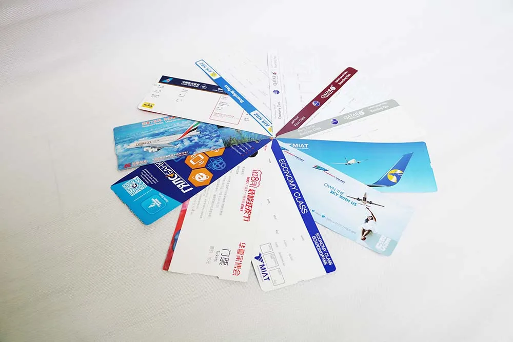 Factory Manufacturer Airline Thermal Printing Boarding Pass Paper Plane ...