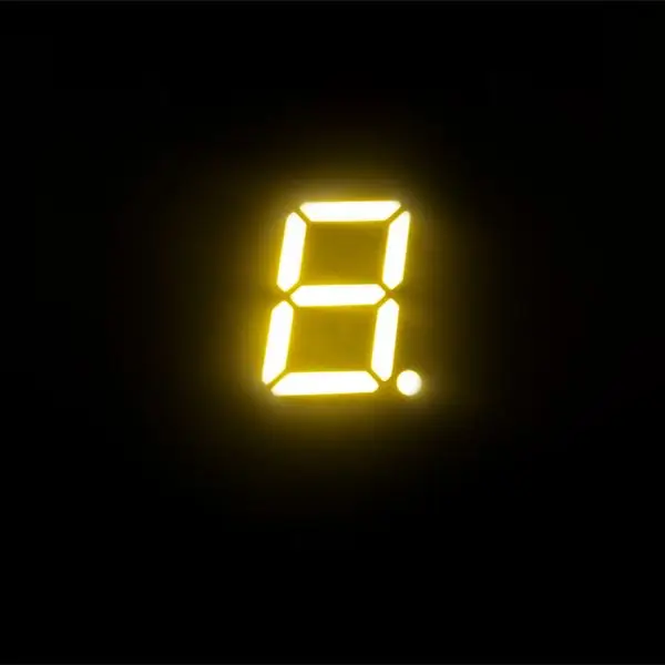 0.2 Inch 7 Segment LED SMD Display - Single Digit Red LED