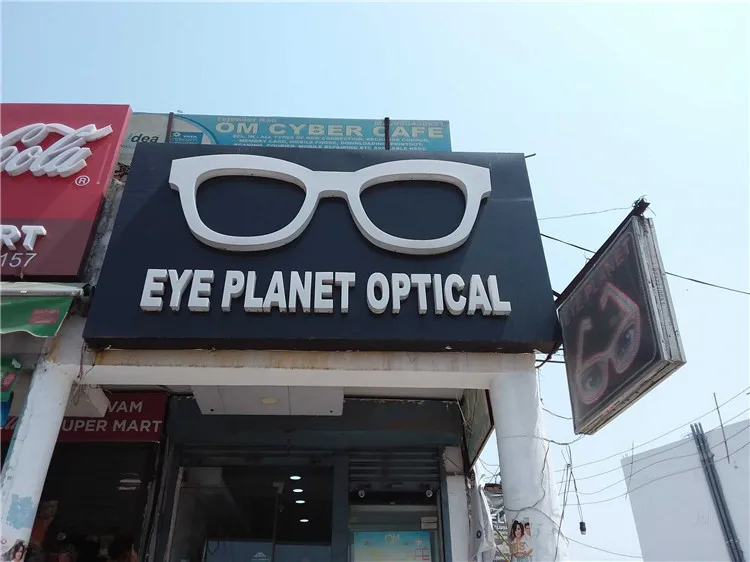 Customized Retail Optical Shop Design Eyewear Store Interior Led ...