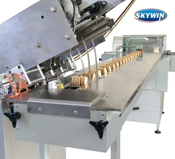 Two Lanes One Color 3+2 Biscuit Sandwiching Machine With On Edge ...