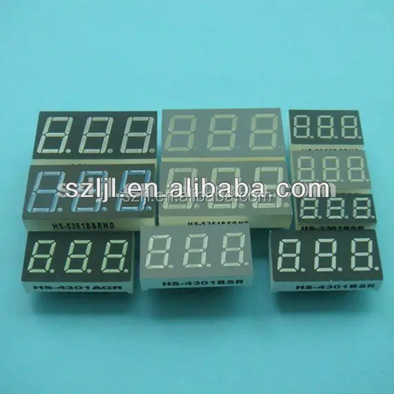 7 Segment Led Display 0.56 Inch 2 Digits Red/green/blue/white/yellow ...