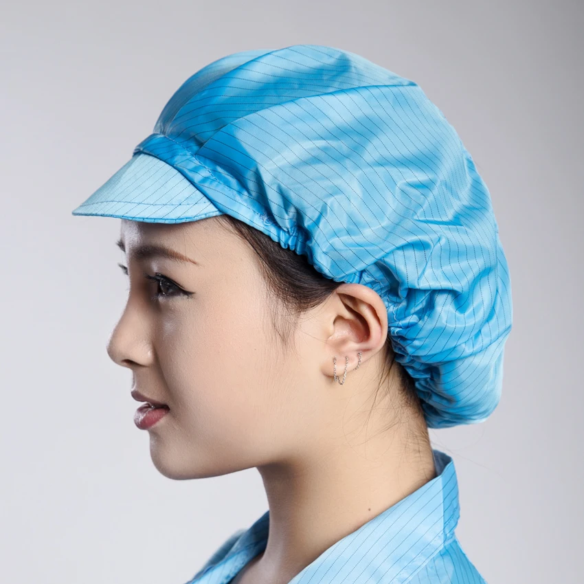 Hot Selling Antistatic Work Cap Esd Cleanroom Cap With Hardhat - Buy ...