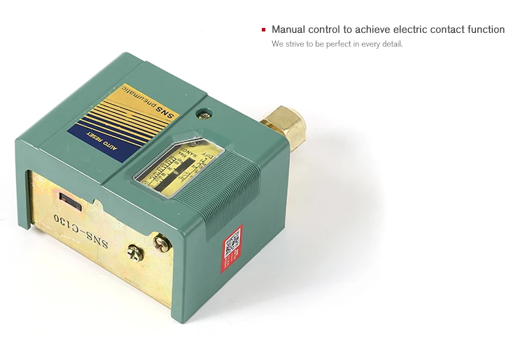 SNS-130 New Air Compressor Water Pump Pressure Control Switch Condition New Type Fittings ...