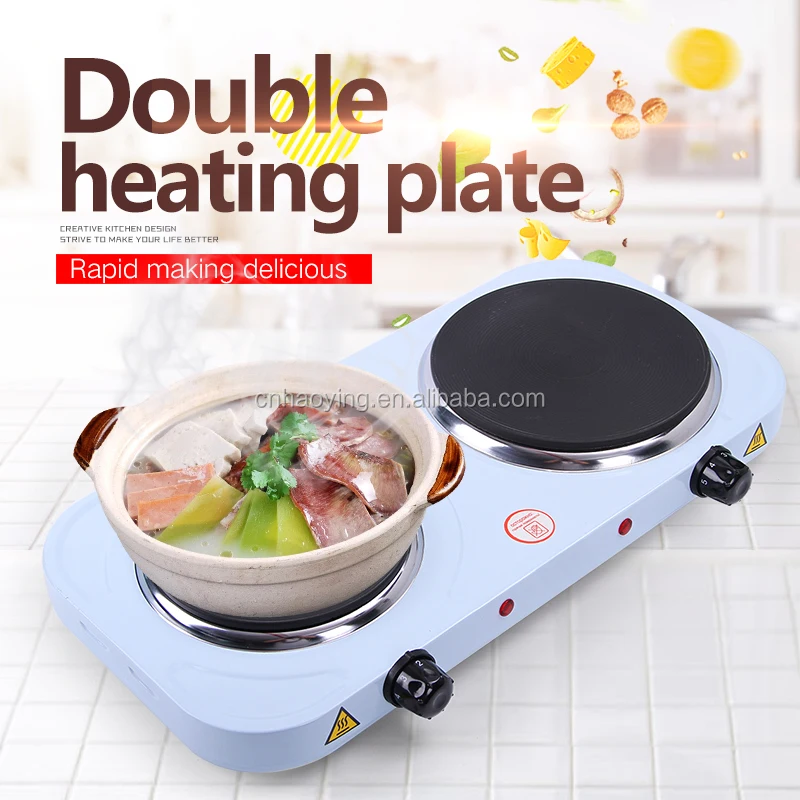 High Quality Hot Selling 2500w White Double Solid Two Plate Electric ...