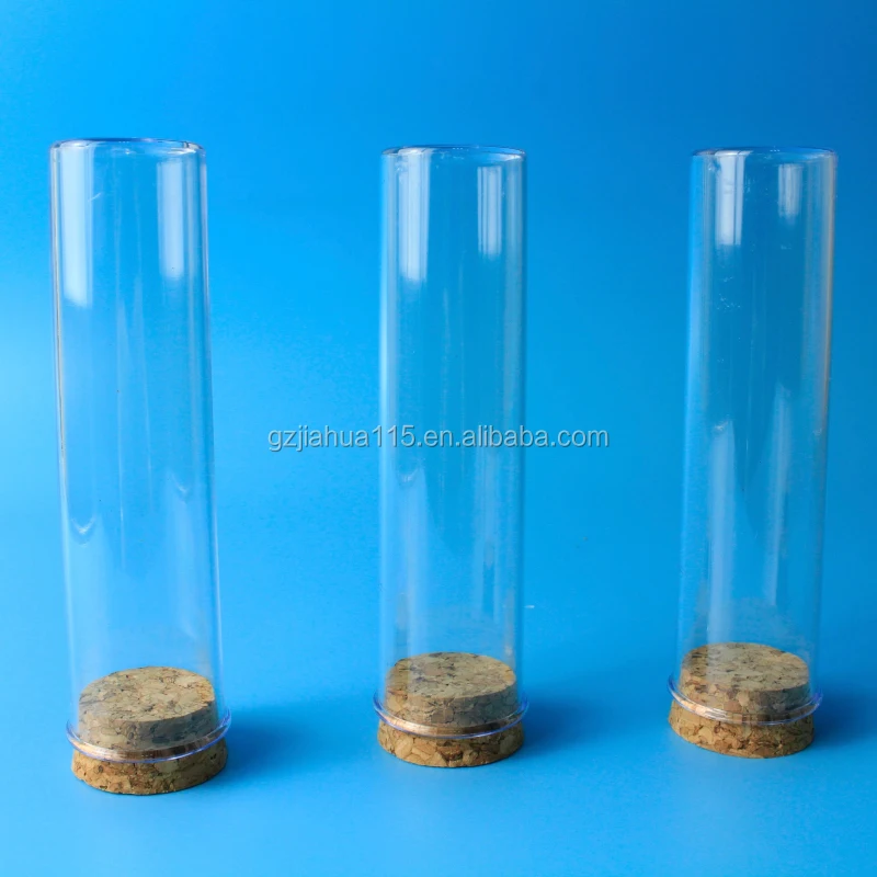 Flat Bottom Plastic Test Tube With Cork 60ml - Buy Flat Bottom Plastic ...