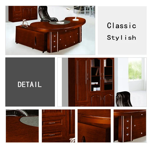 Semi Circle Executive Office Desk - 100% MDF Quality