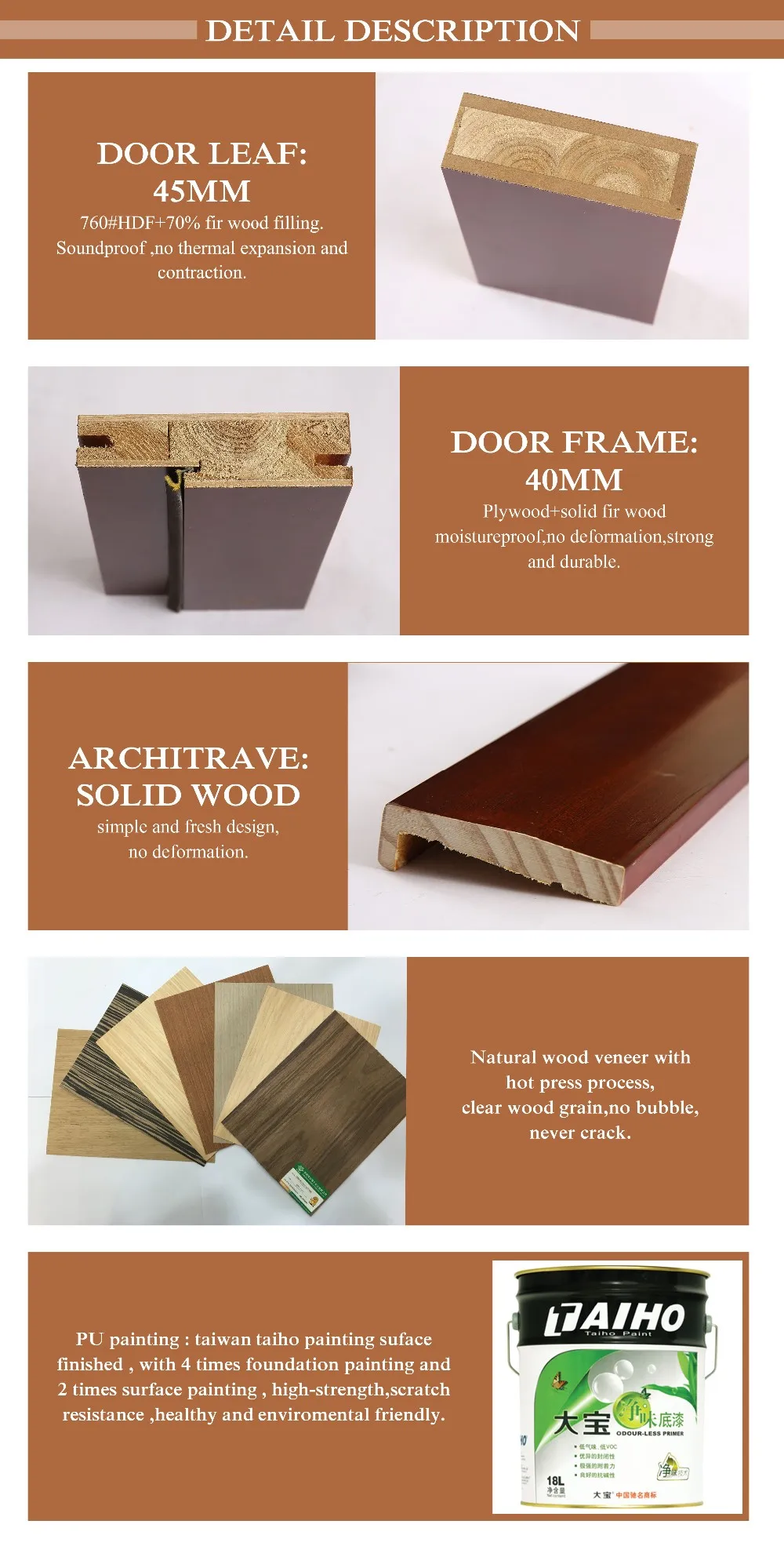 Luxurious Design Wood Panel Walnut Black Piece-together Pvc Composite ...