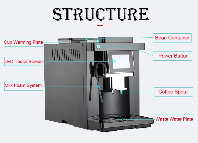 CLT-Q007 Commercial Coffee Machine - 19bar Espresso Maker