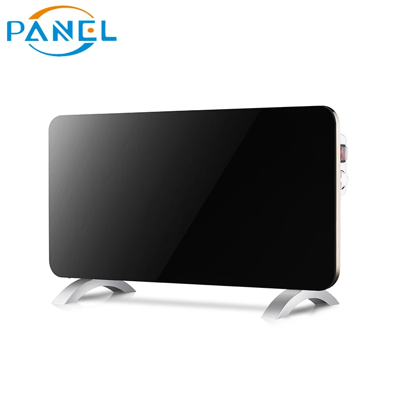 Custom Portable Electric Glass Panel Wall Heater With 2 Heat Settings ...