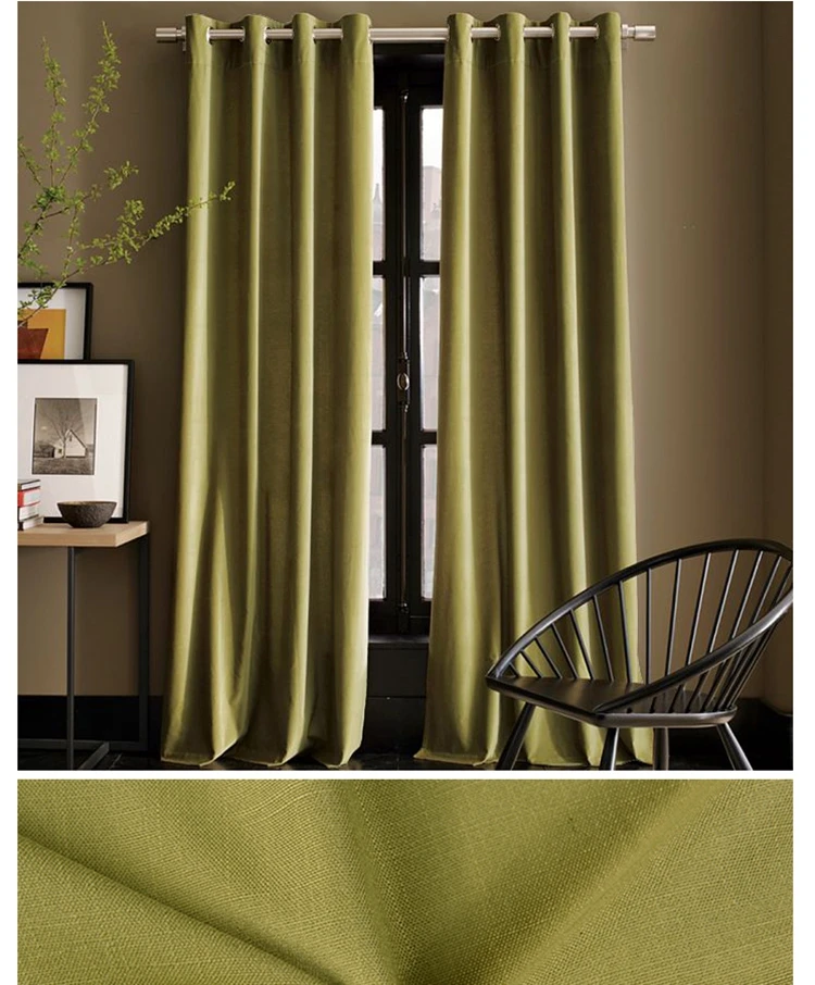 Natural Linen Conference Room Curtains for Dubai Windows