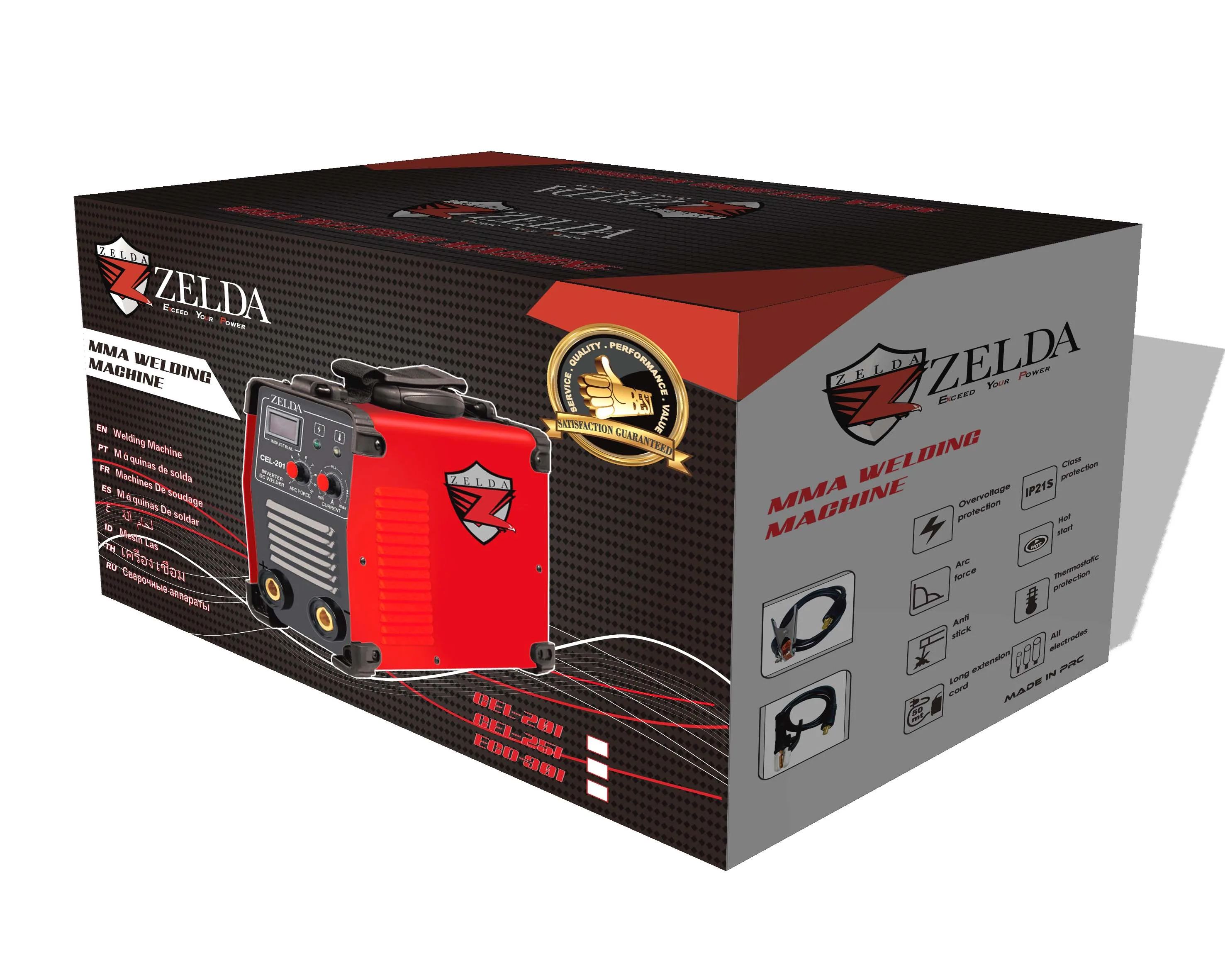 Zelda Double Voltage Arc Welding Mma Celluosic Electrode Arc Welders ...