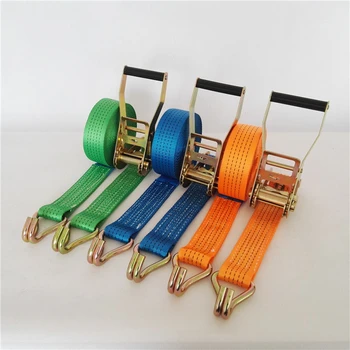 50mm Heavy Duty Ratchet Strap With Hook,Tie Down For Pallet - Buy Tie ...