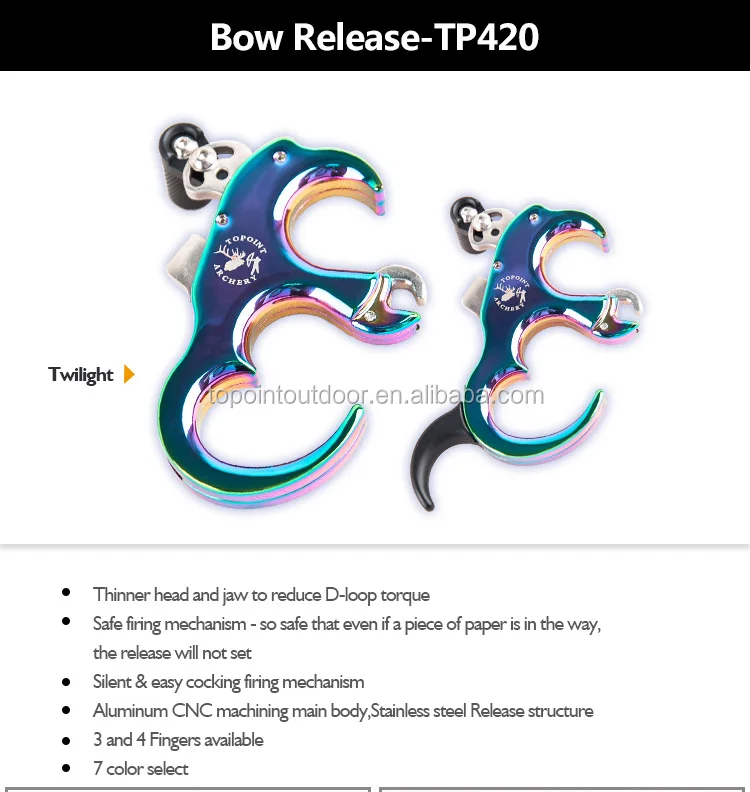 Topoint Archery Handheld Release TP420 - Adjustable & Sensitive